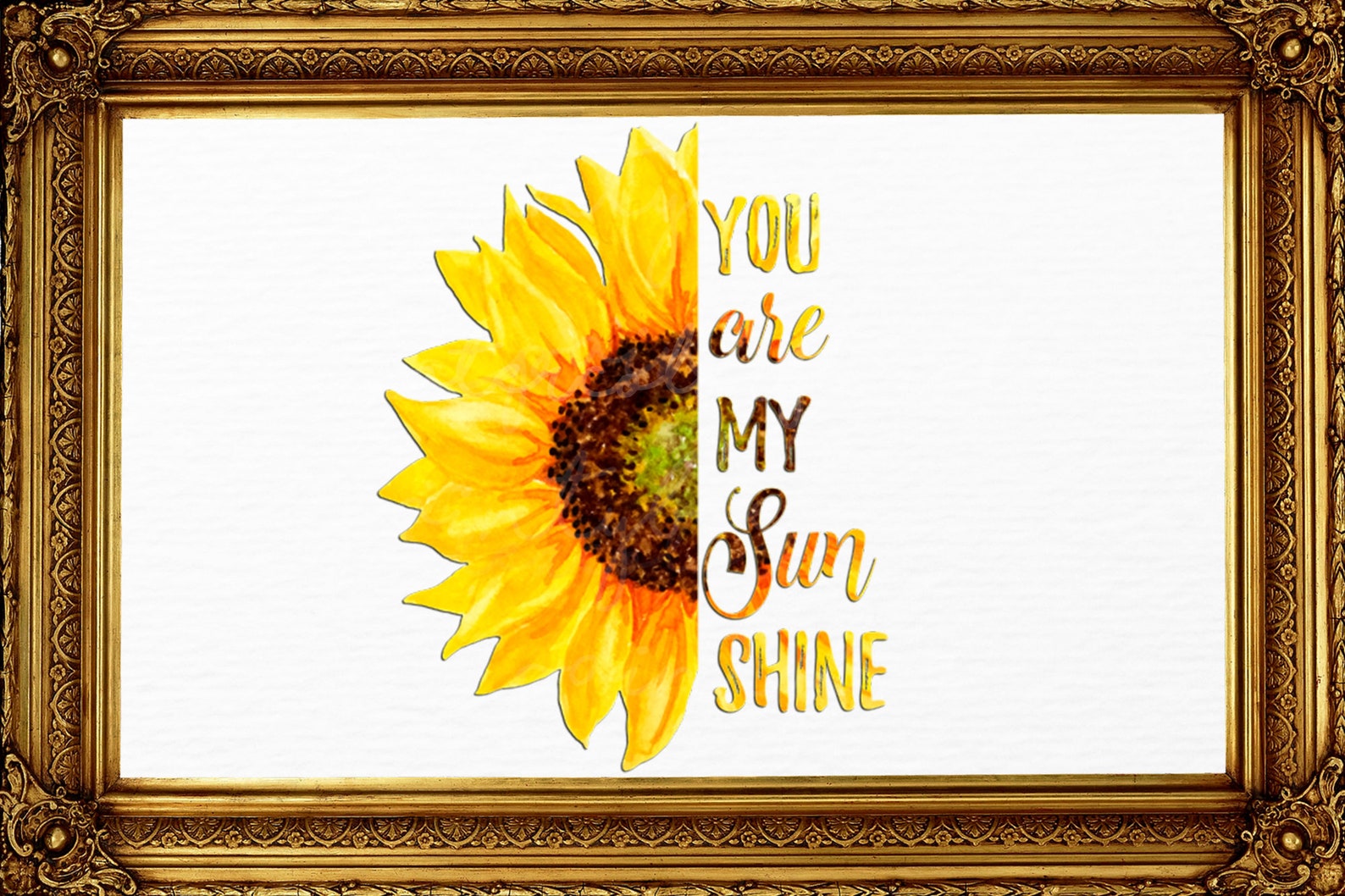 Sunflower You Are My Sunshine SVG, Inspirational Quote Sunflower ...