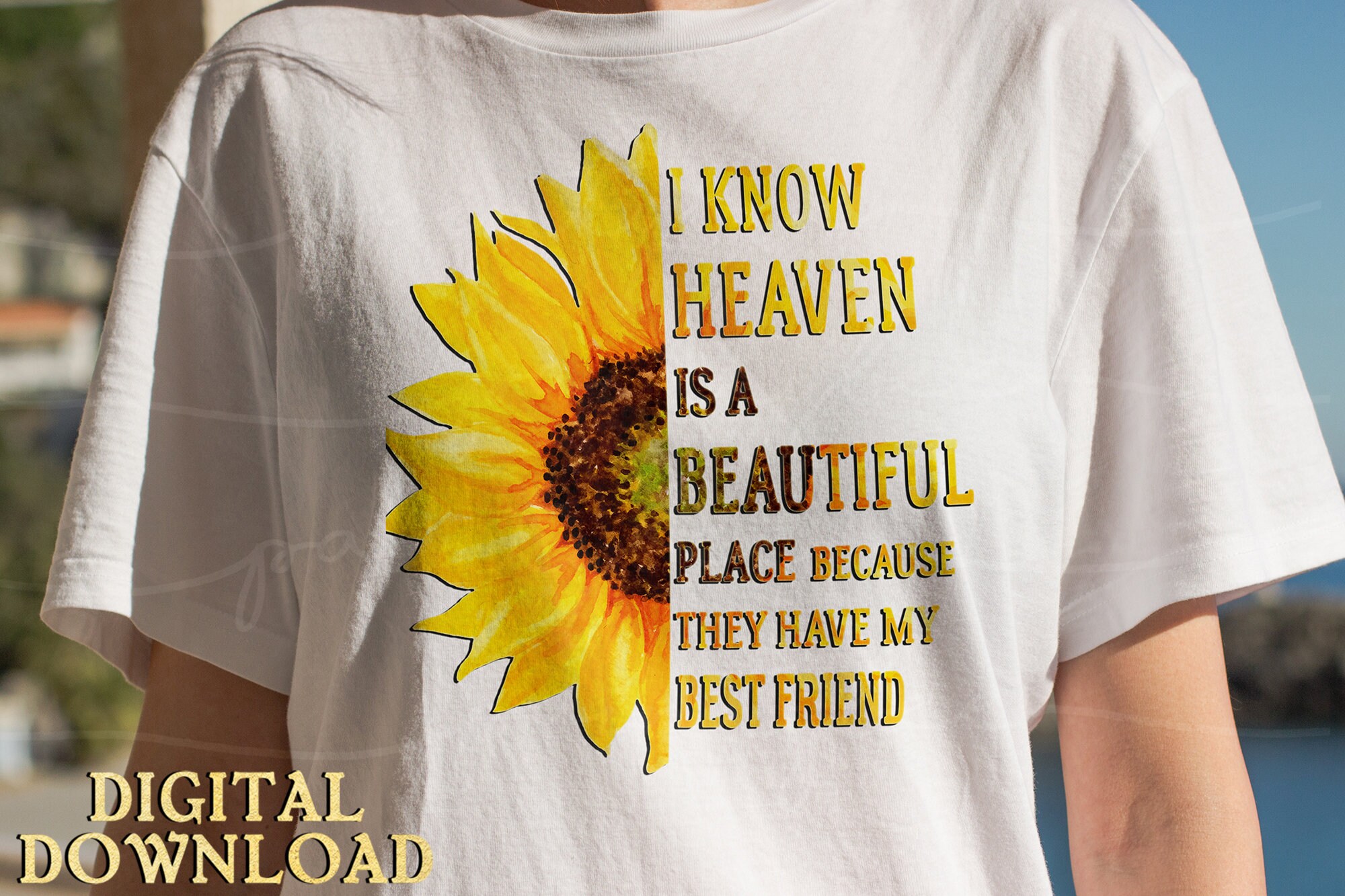 Best Friend Memorial Sunflower Svg in Loving Memory Png Rest | Etsy