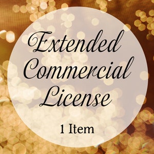 Extended Commercial License for 1 Clip Art | Extended License ...