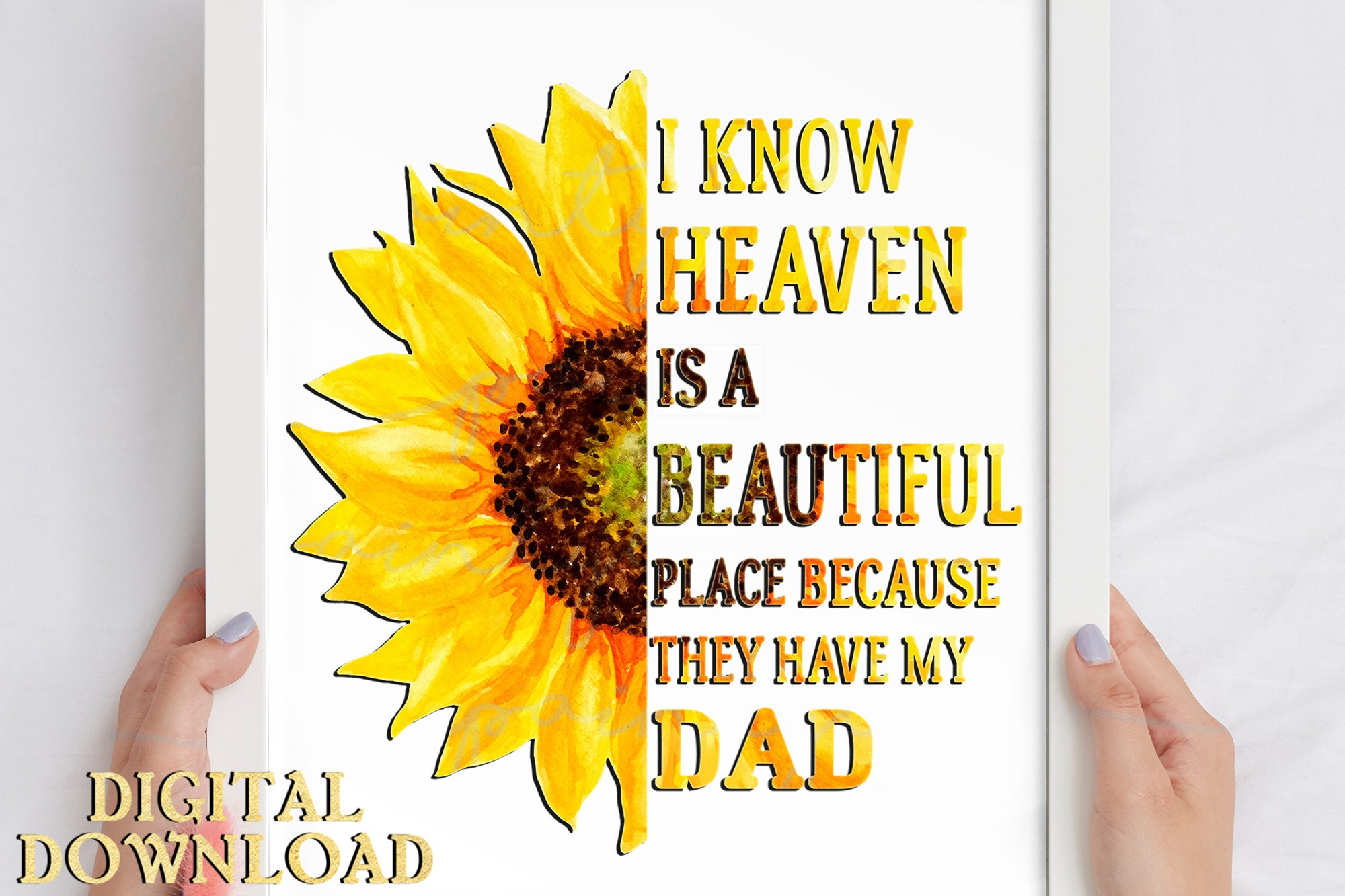 Dad Memorial Svg in Memory of Dad Svg Dad in Heaven Png - Etsy