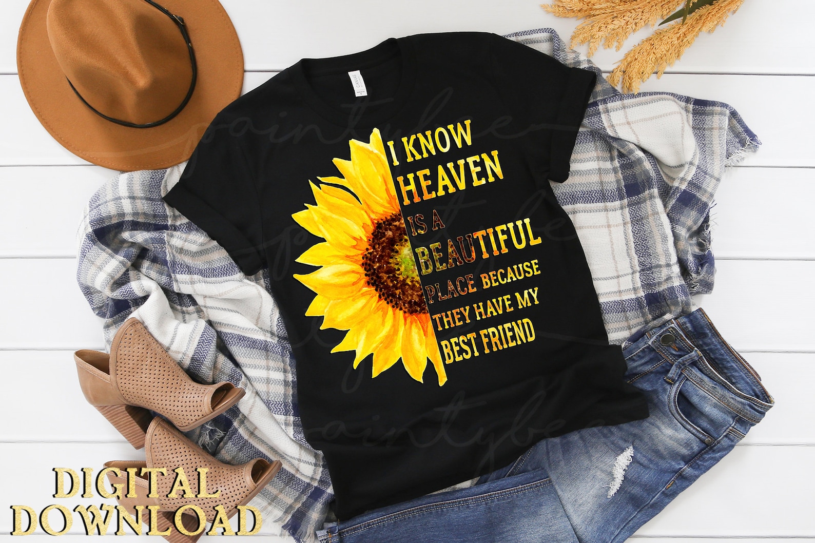Best Friend Memorial Sunflower Svg, in Loving Memory Png, Rest in Peace ...
