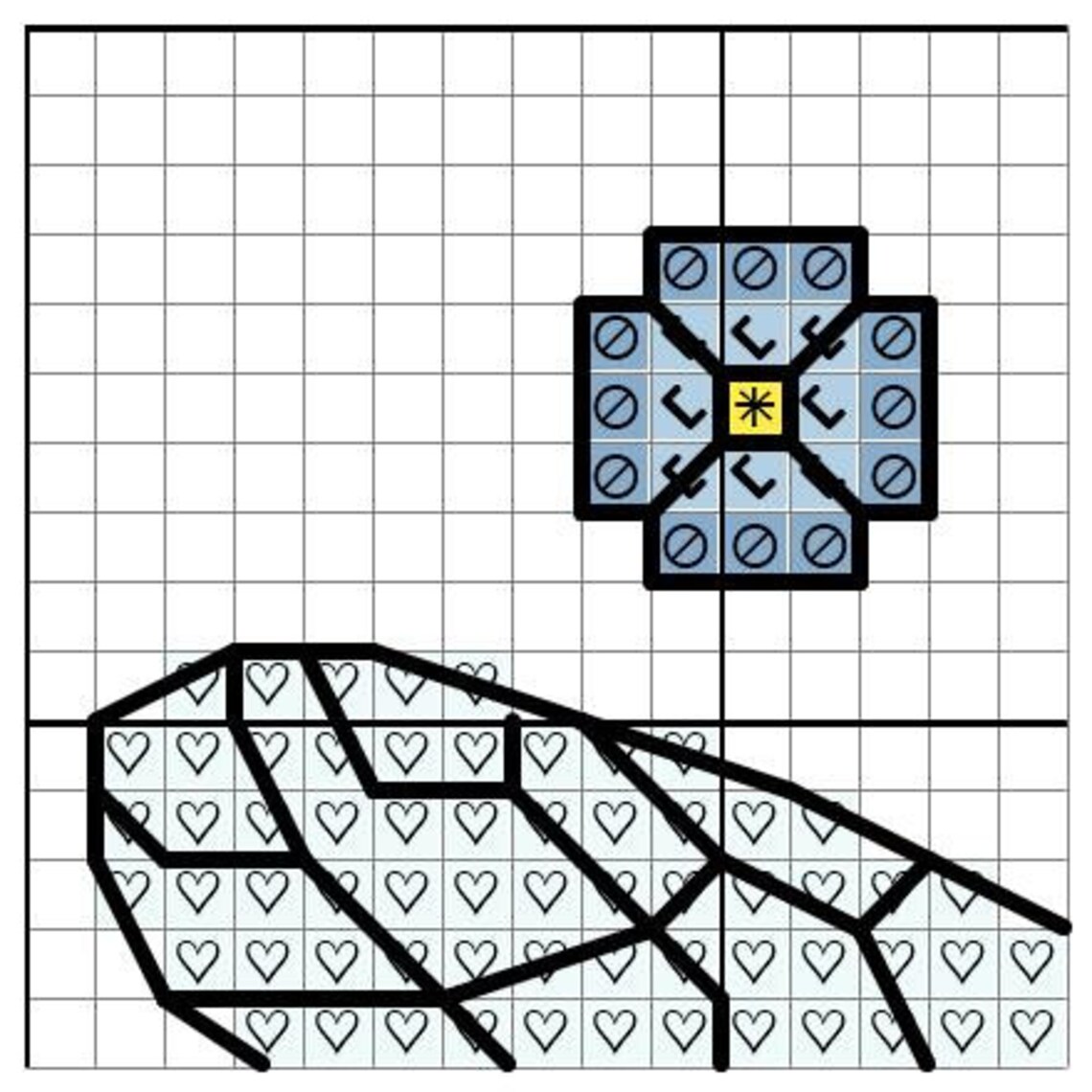 Queen Bee - Modern Cross Stitch Pattern PDF - Instant Download - Pibble ...