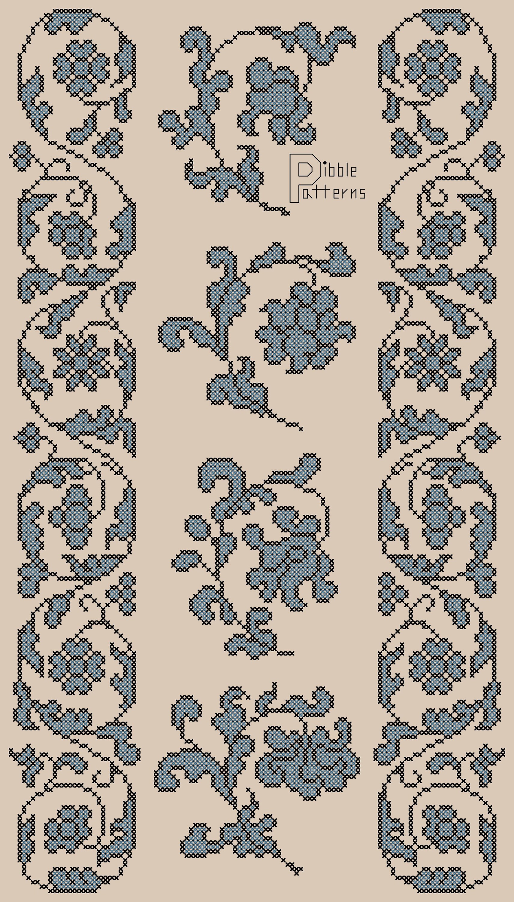 German Floral Borders Sampler Antique Historical Vintage - Etsy