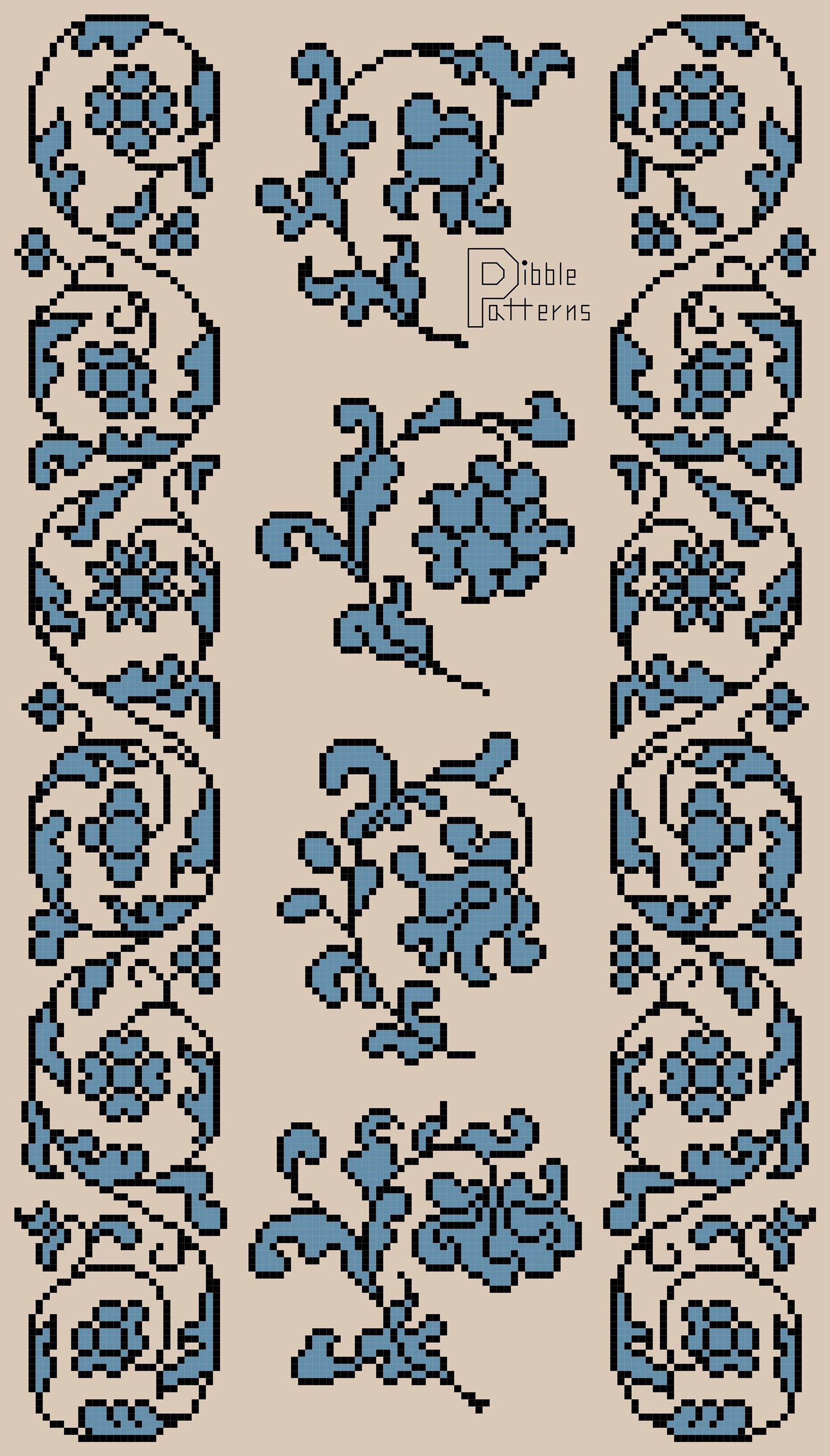 German Floral Borders Sampler Antique Historical Vintage - Etsy