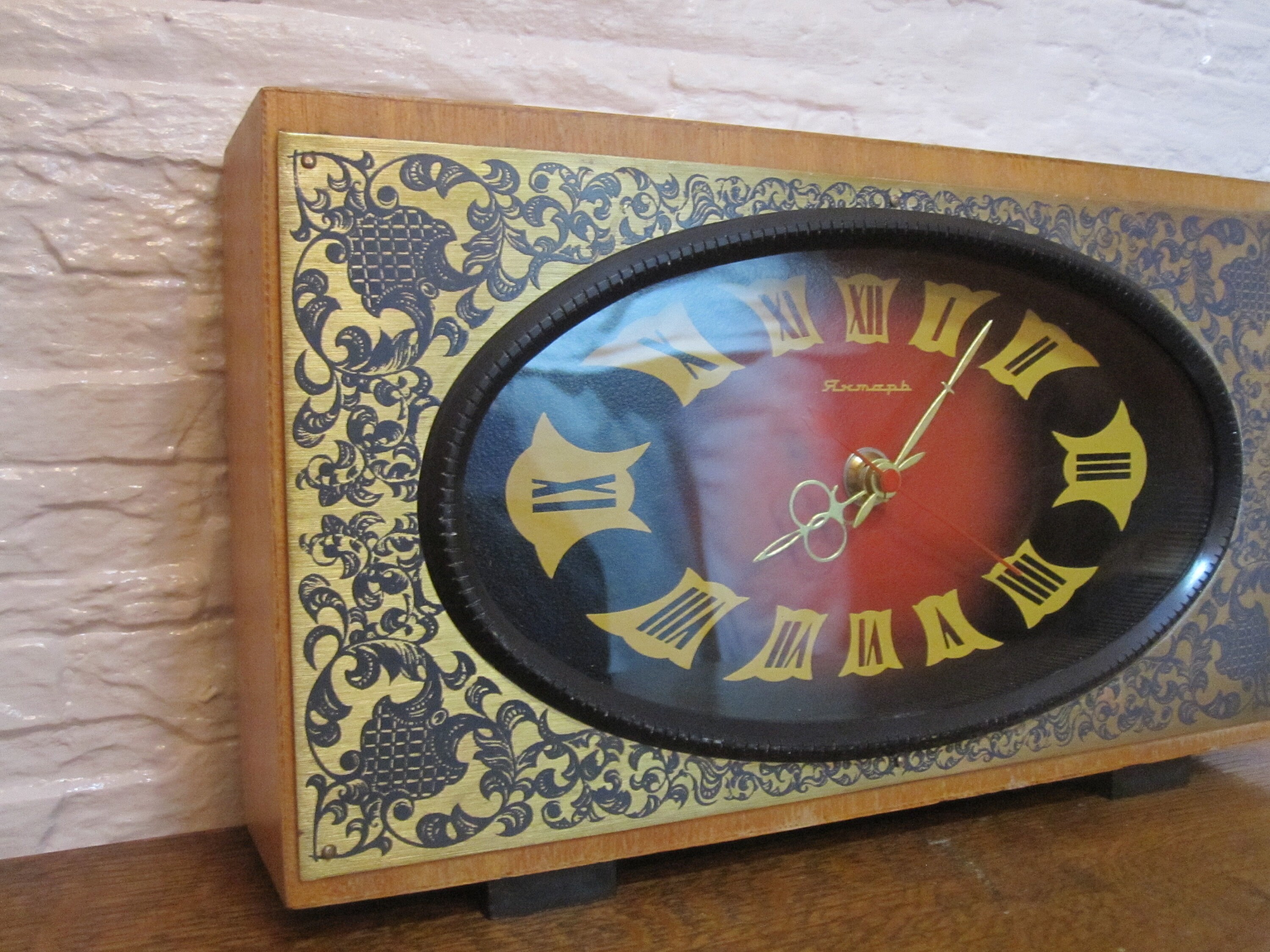 USSR Russian Rare Soviet Clock Jantar Wood Working - Etsy