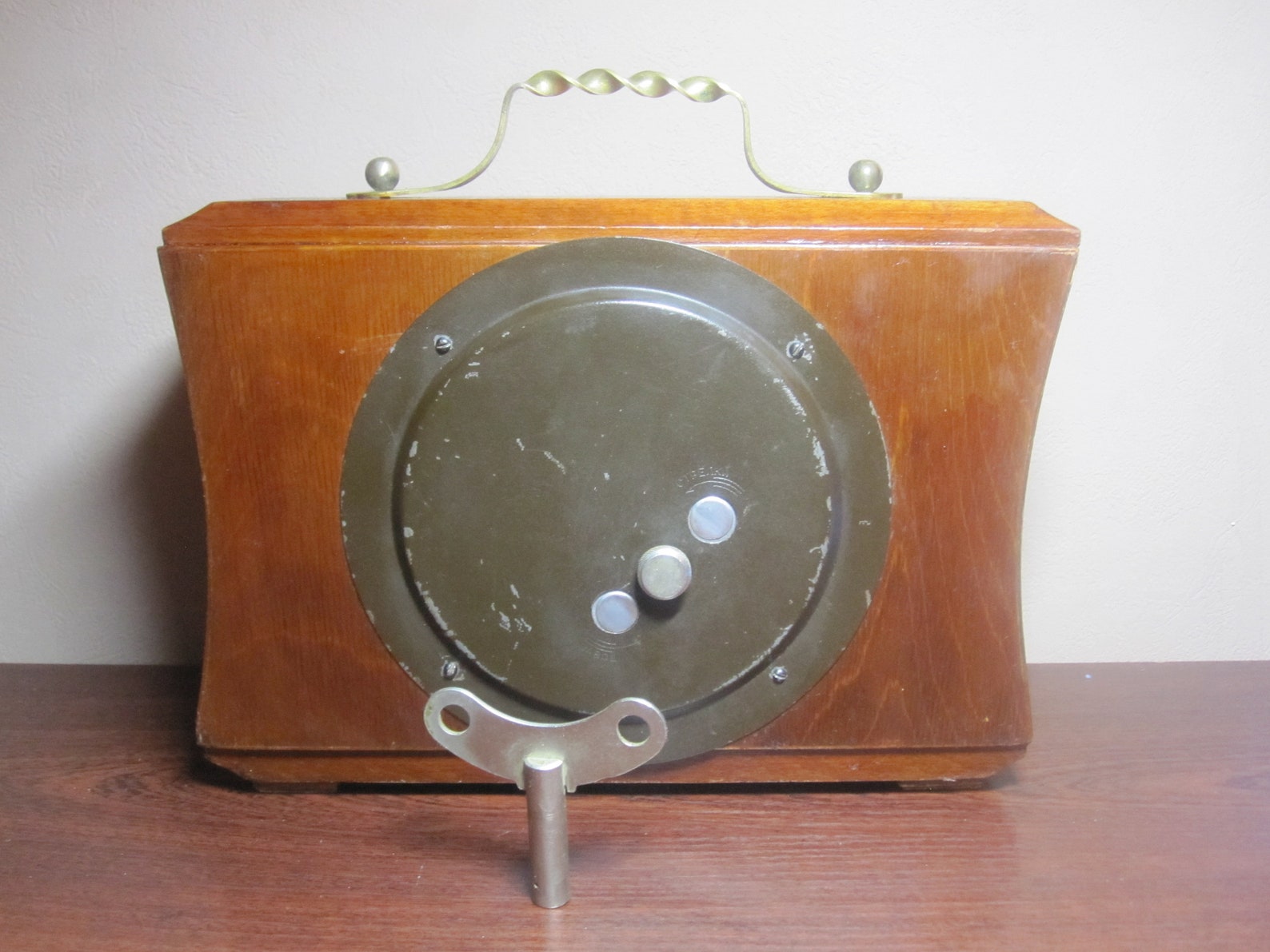 USSR Russian Soviet Clock Vesna Wood Working Wooden - Etsy