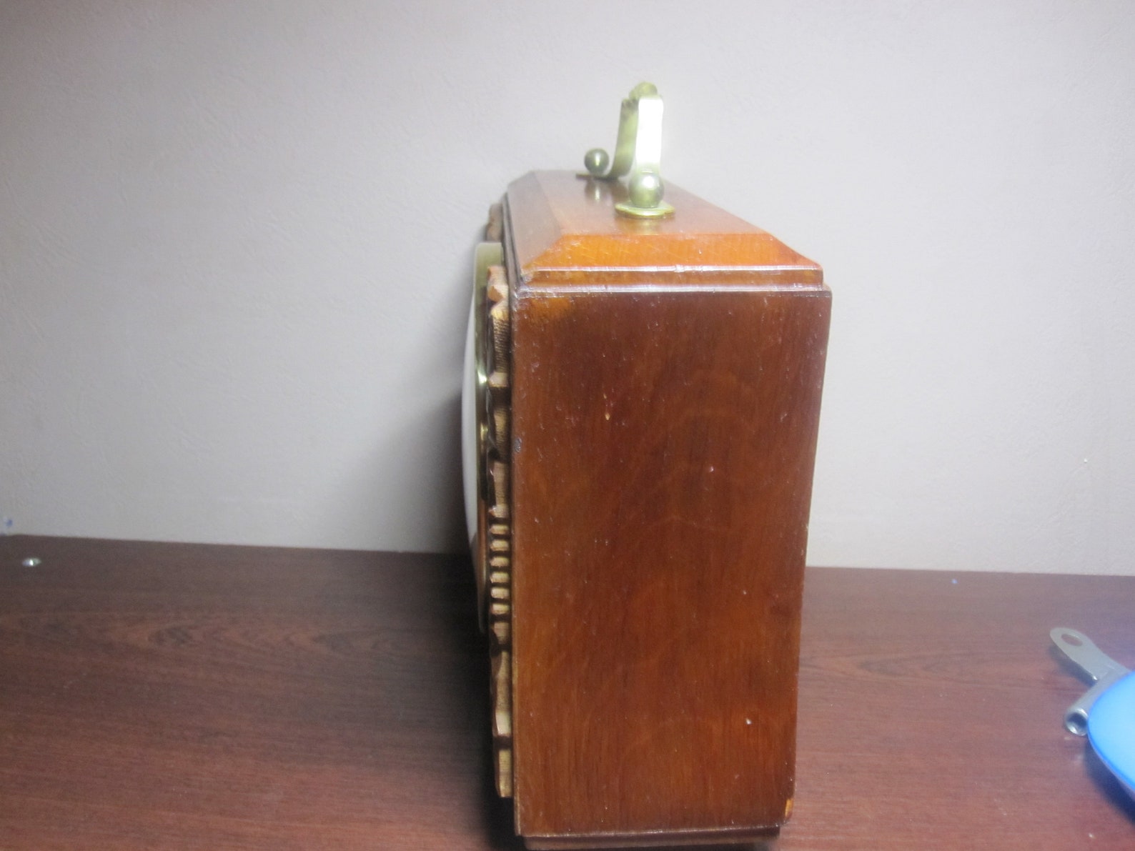 USSR Russian Soviet Clock Vesna Wood Working Wooden | Etsy