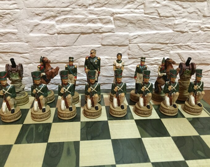 Chess Battle of Borodino, Italian Chess, Wooden Chess, Chess Set, Chess ...