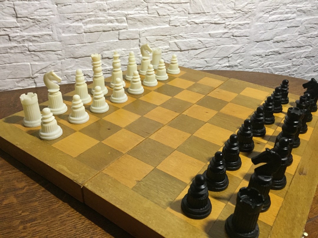 Soviet Chess Set, Plastic Chess, Vintage Chess, Soviet,chess Game USSR ...