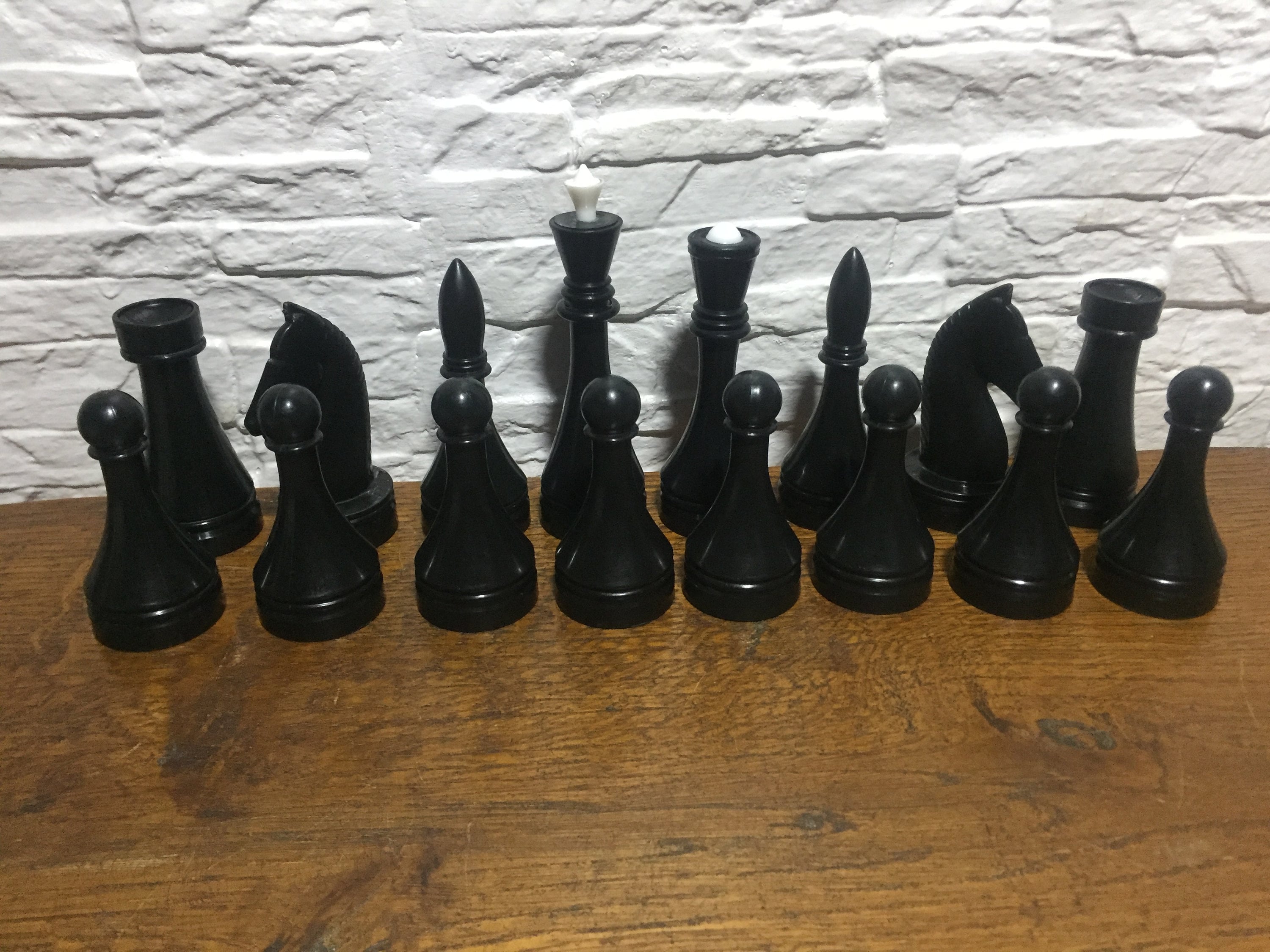 Chess pieces with Sand weights 1970 made // Chess Pieces // | Etsy