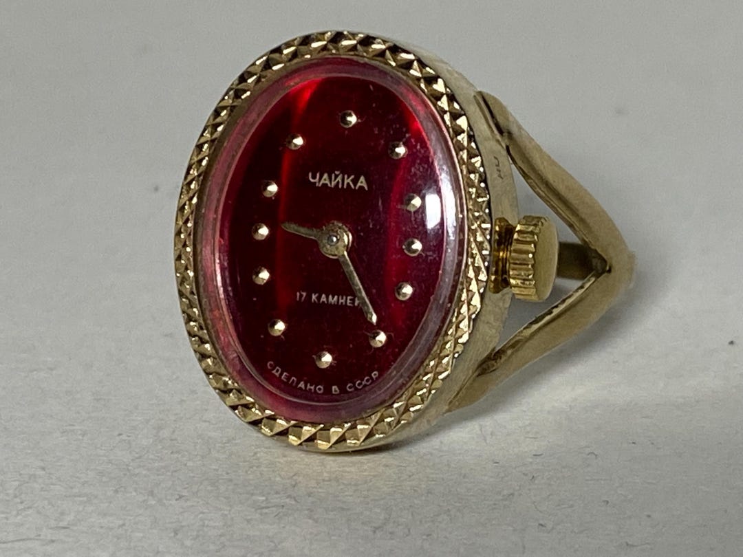 Cocktail Watch Chaika AU for Women Seagull, Small Oval Women's Watch ...