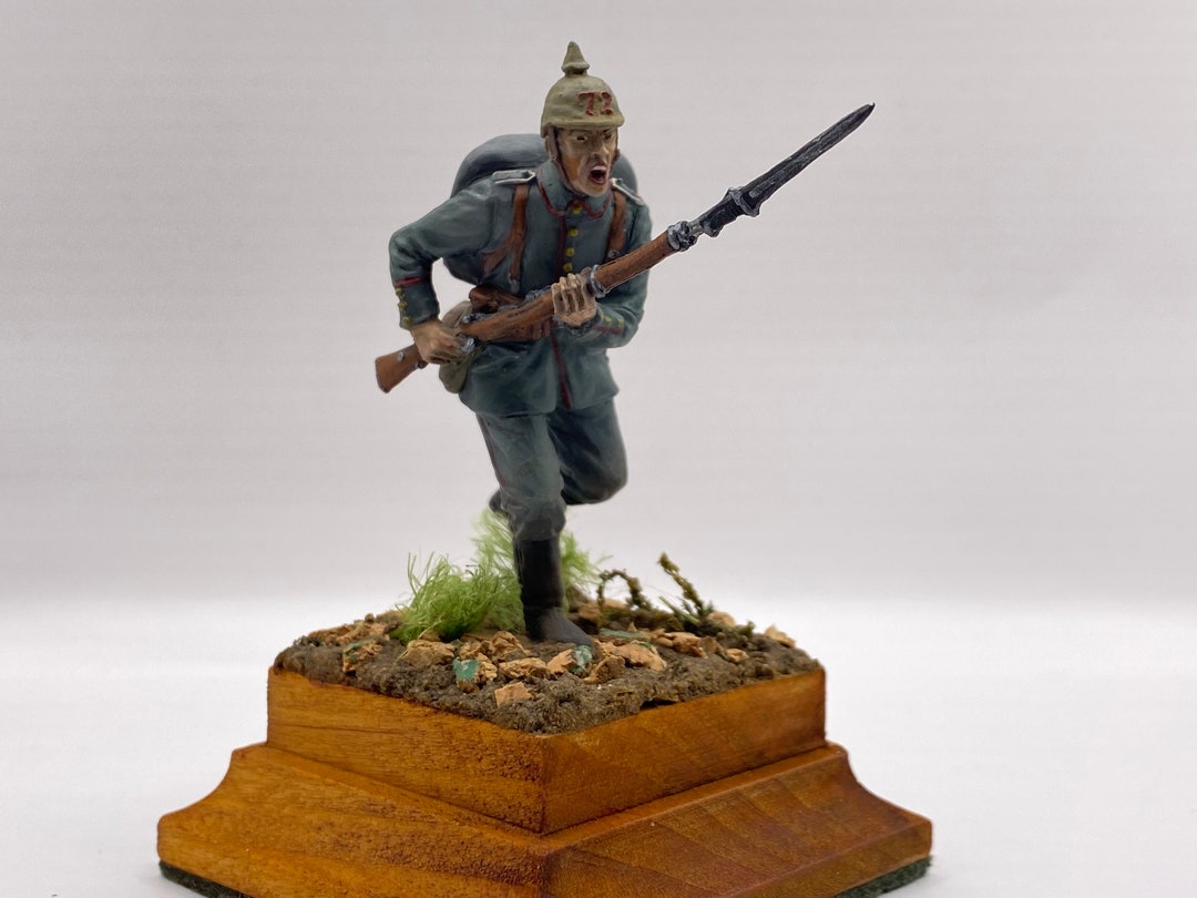 German Toy Soldiers Infantryman WW1 Hand Painted Toy Soldier 1/32 Scale ...