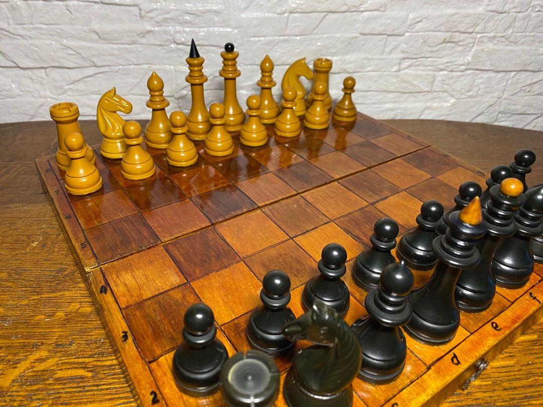 Bakelite Soviet Chess. Soviet Chess Set. USSR Chess. Chess Set Vintage ...