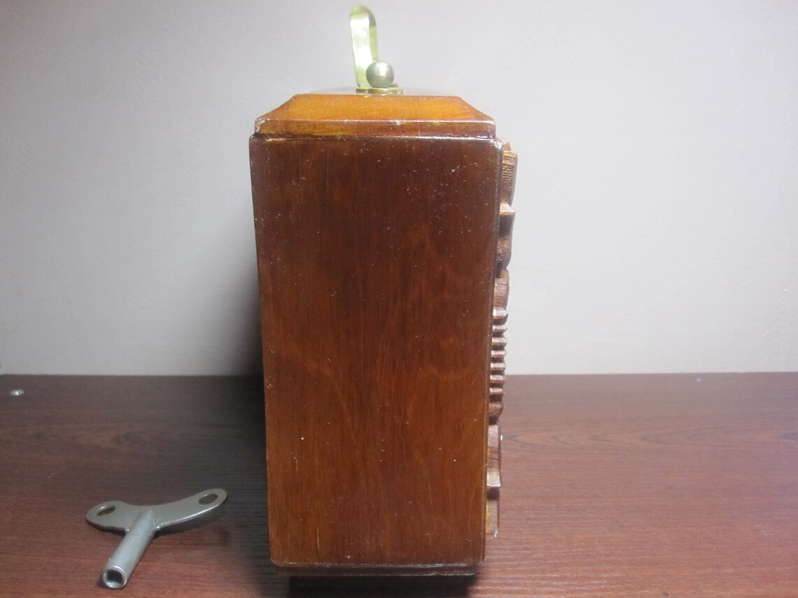 USSR Russian Soviet Clock Vesna Wood Working Wooden - Etsy