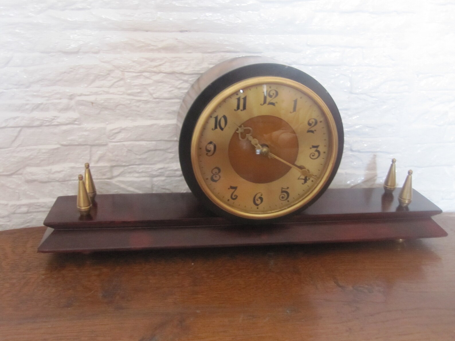 Vesna Spring Vintagel Rare Clock Wooden Desk Clock Wind up Clock USSR ...
