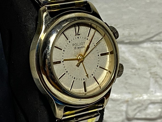 Men’s vintage Soviet Mechanical alarm Signal Watch, P… - Gem