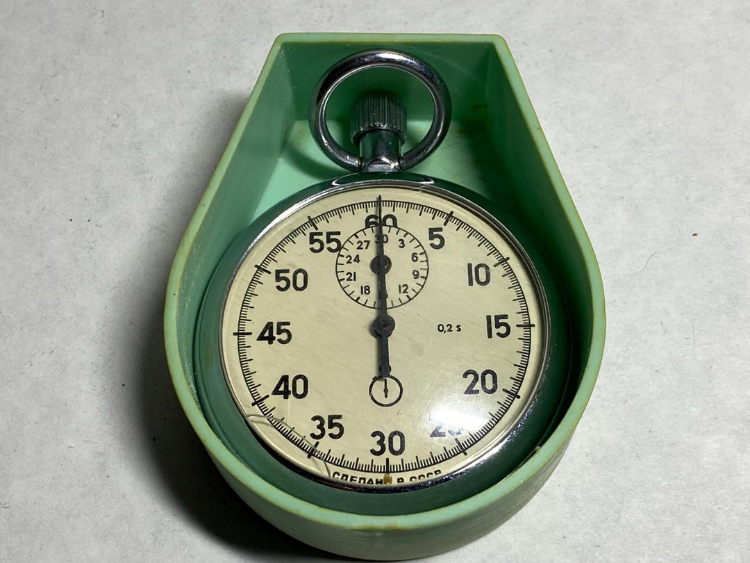 USSR Vintage Mechanical Stopwatch-chronometer, Stopwatch AGAT, Sports ...