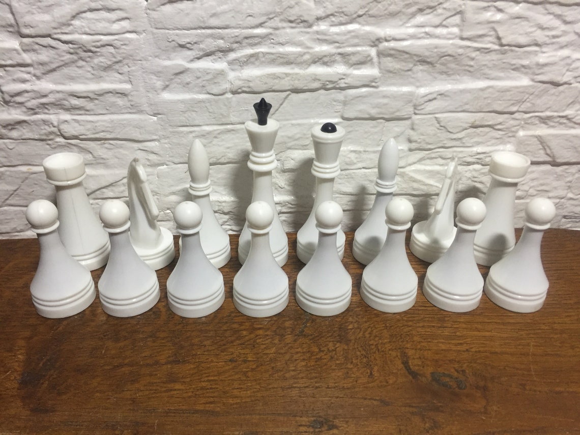 Chess Pieces With Sand Weights 1970 Made // Chess Pieces // - Etsy