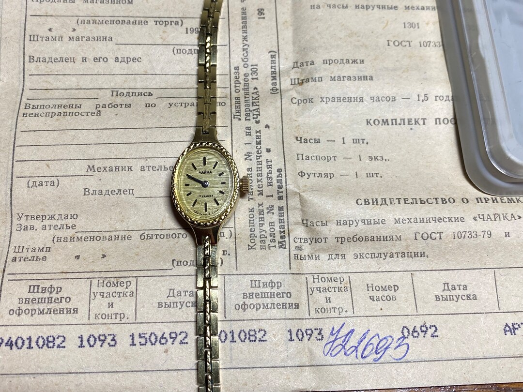 New Cocktail Watch Chaika for Women Seagull Small Oval - Etsy