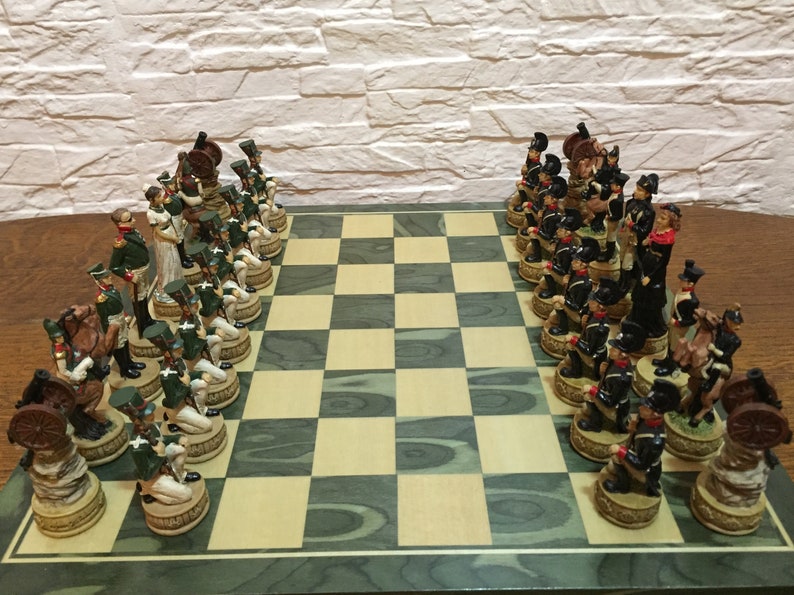 Chess Battle of Borodino Italian Chess Wooden Chess Chess | Etsy