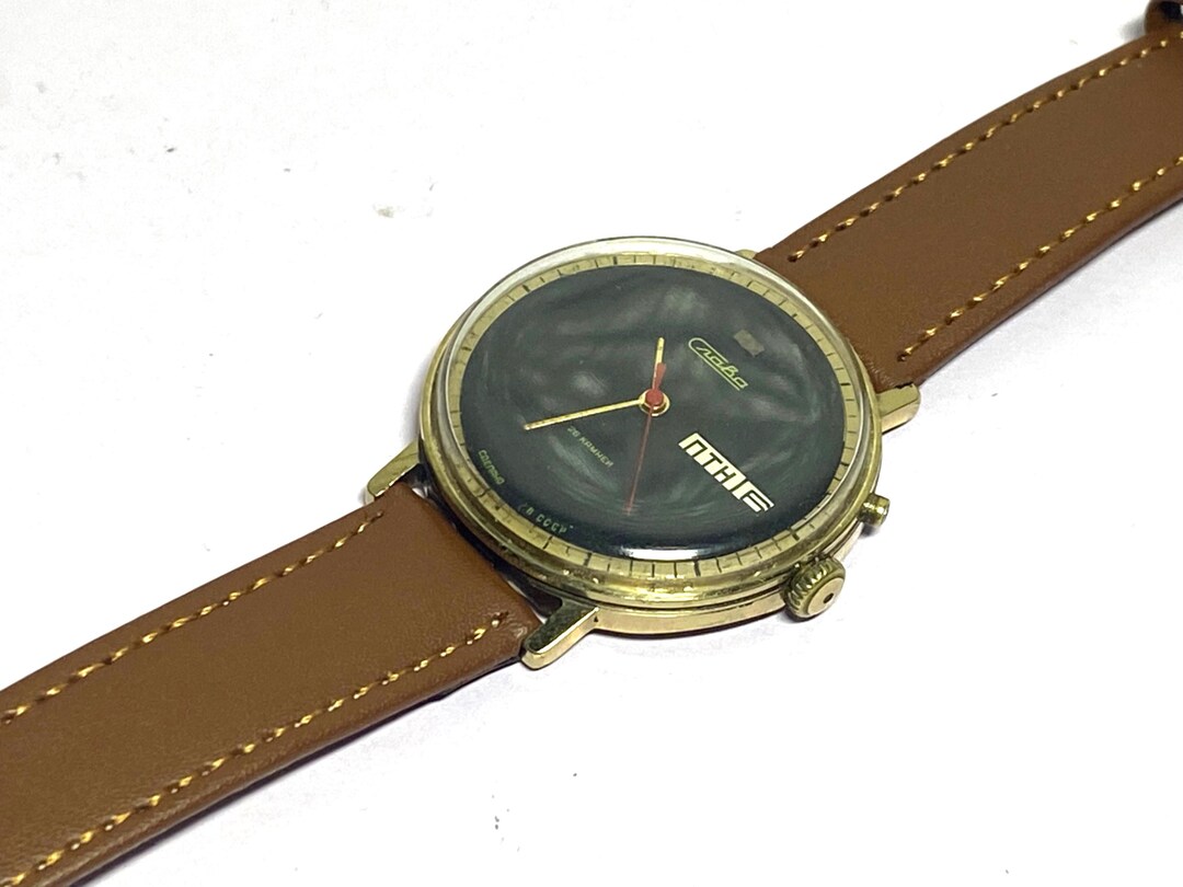 Rare Wrist Watch Slava– 26 Jewels Watch Mens Gift for Him Made in USSR ...