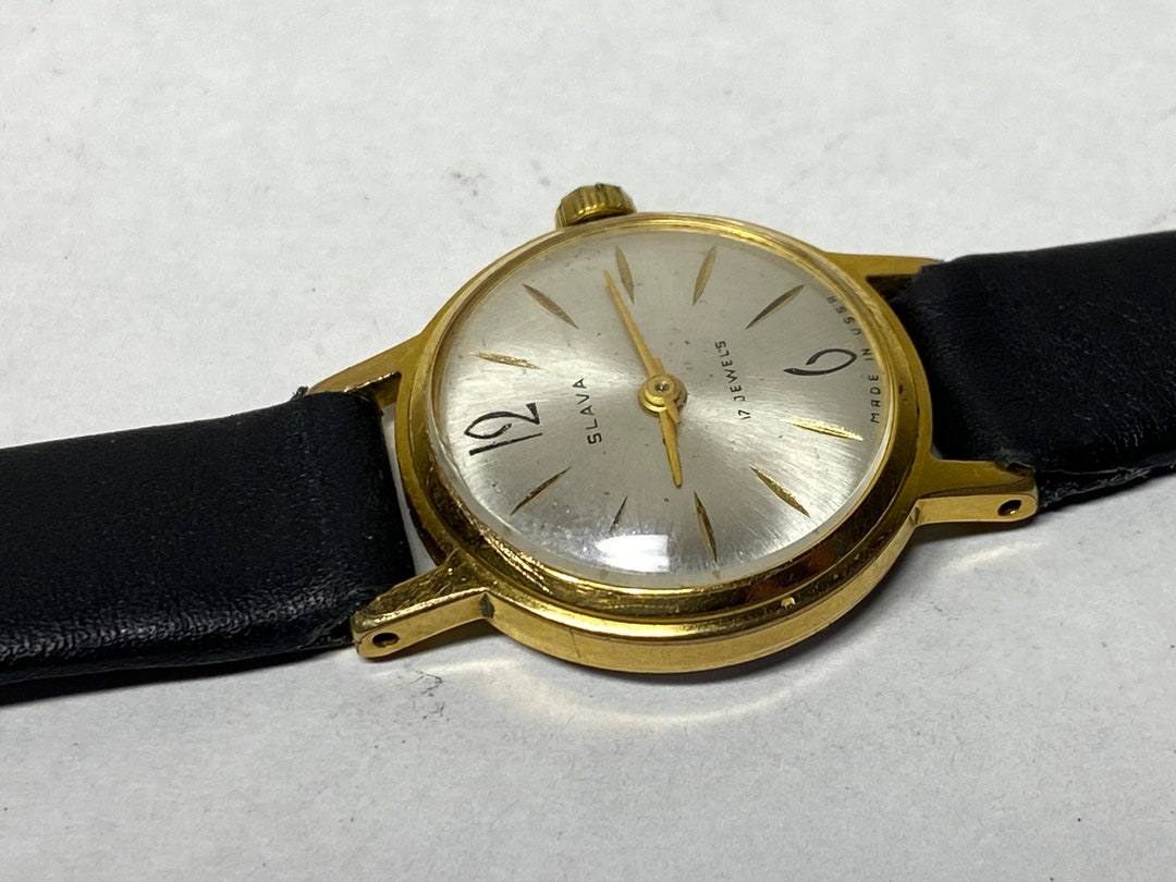 Rare Wrist Watch Slava 17 Jewels Watch Mens Gift for Him Made in USSR - Etsy