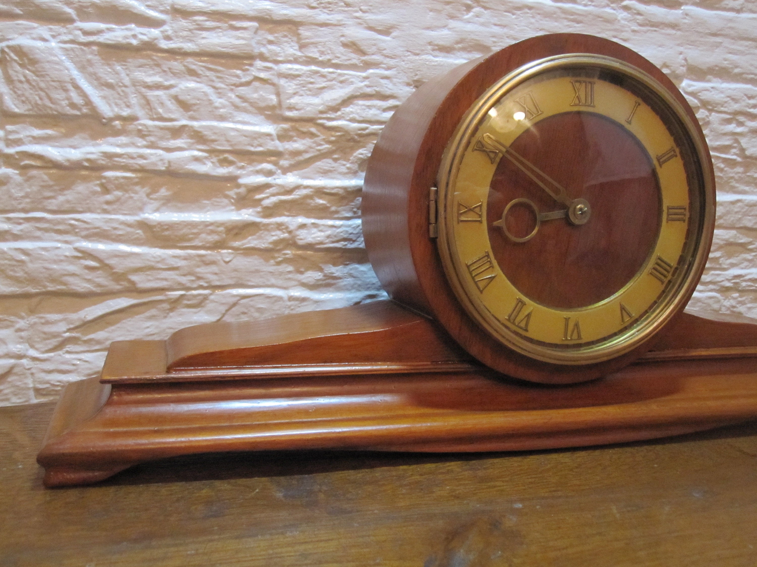 Vesna Spring Vintagel Rare Clock Wooden Desk Clock Wind up Clock USSR ...