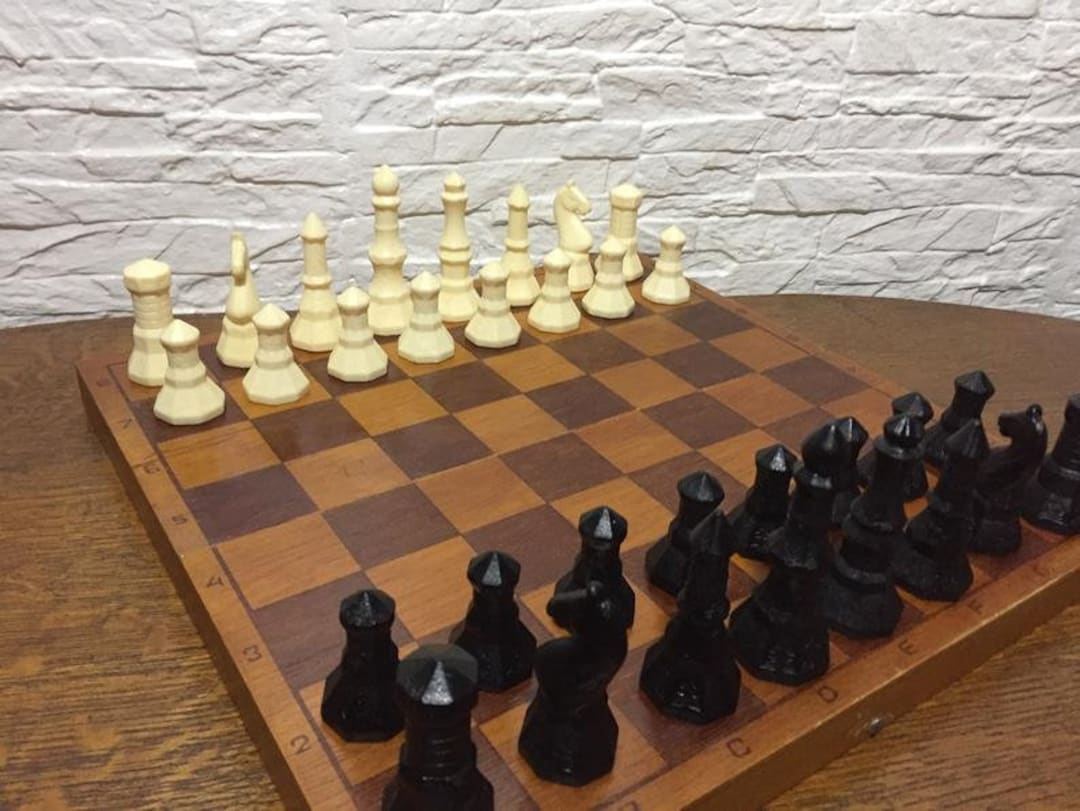 Soviet Chess Set, Plastic Chess, Vintage Chess, Soviet,chess Game USSR ...