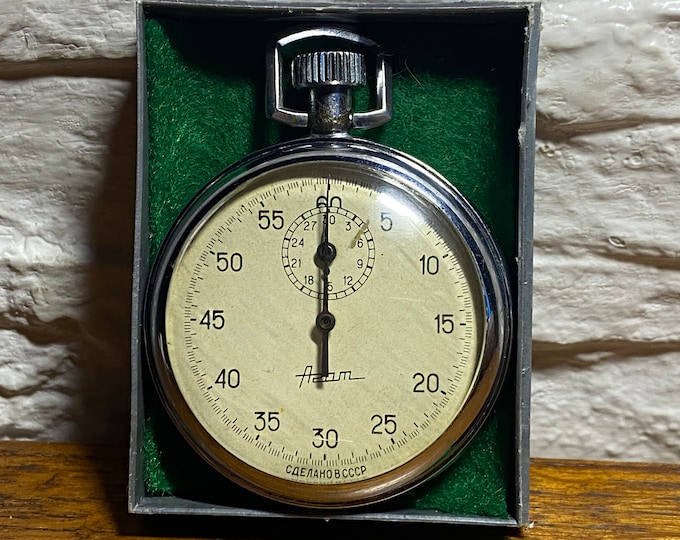 USSR Vintage Mechanical Stopwatch-chronometer, Stopwatch AGAT, Sports ...