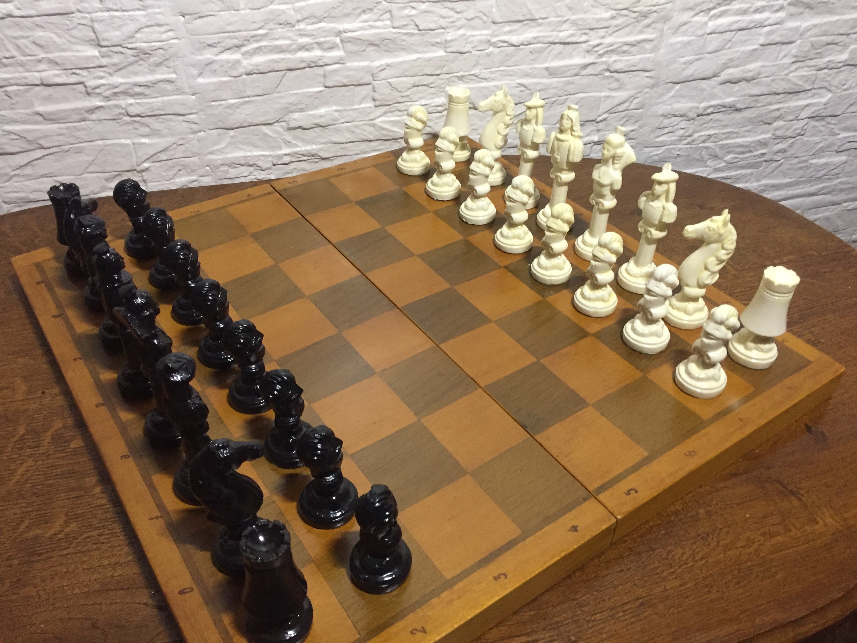 Soviet Vintage Rare Plastic Chess Set Medieval French - Etsy