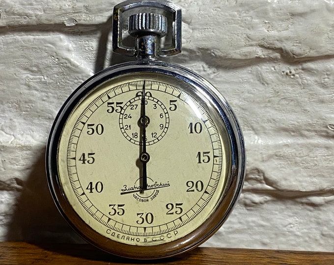 USSR Vintage Mechanical Stopwatch-chronometer, Stopwatch Zlatoust ...