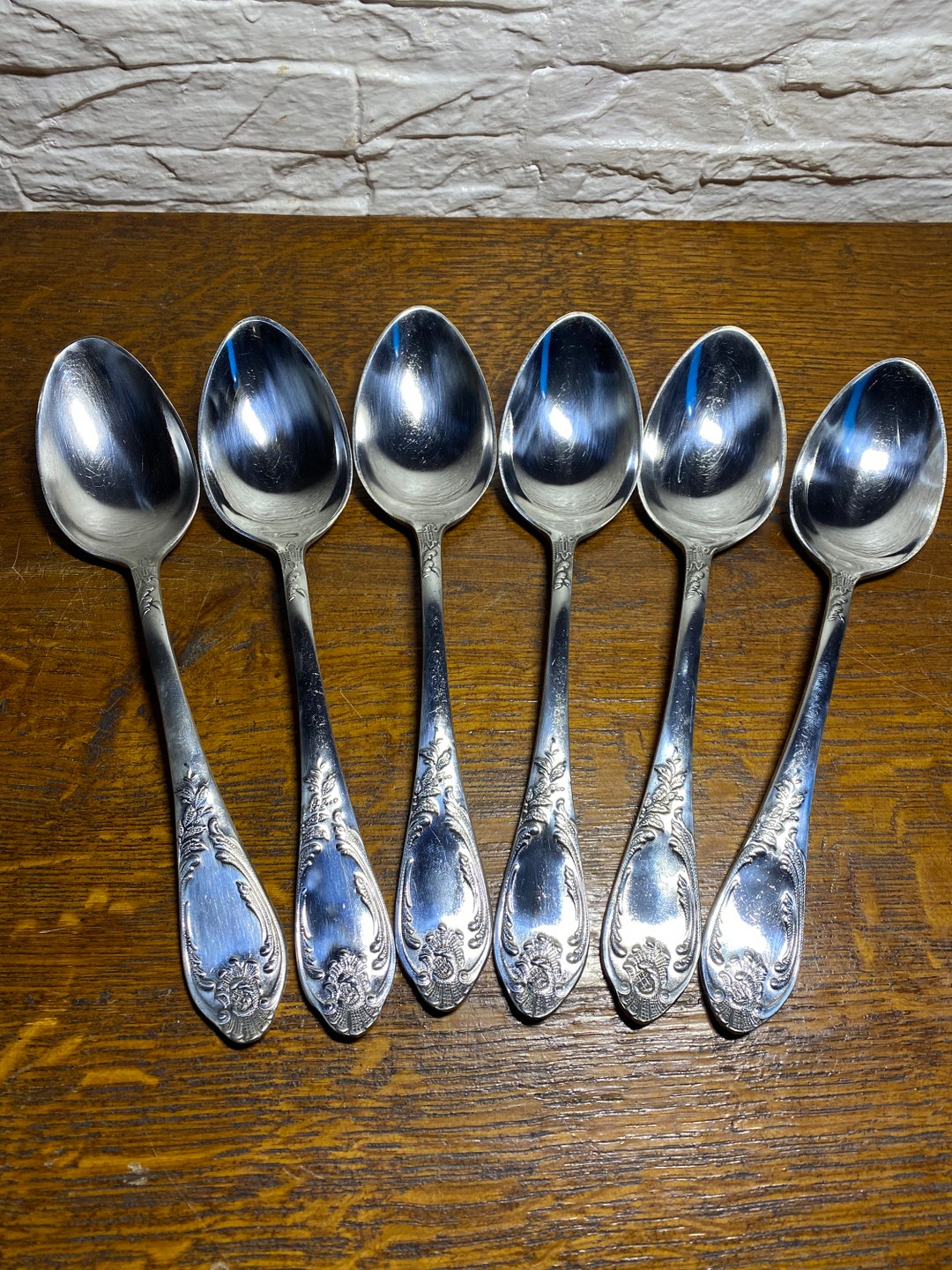 Soviet Spoons . Set of 6 Vintage Russian USSR Melchior Silver Plate ...
