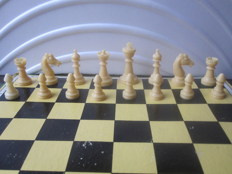 Plastic Chess Set Plastic Chess Board Plastic Chess - Etsy