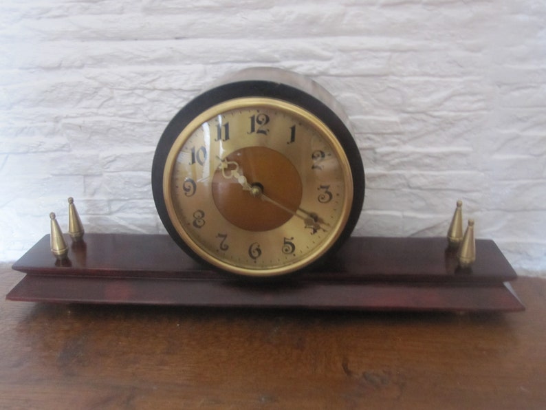 Vesna Spring Vintagel Rare Clock Wooden Desk Clock Wind up | Etsy