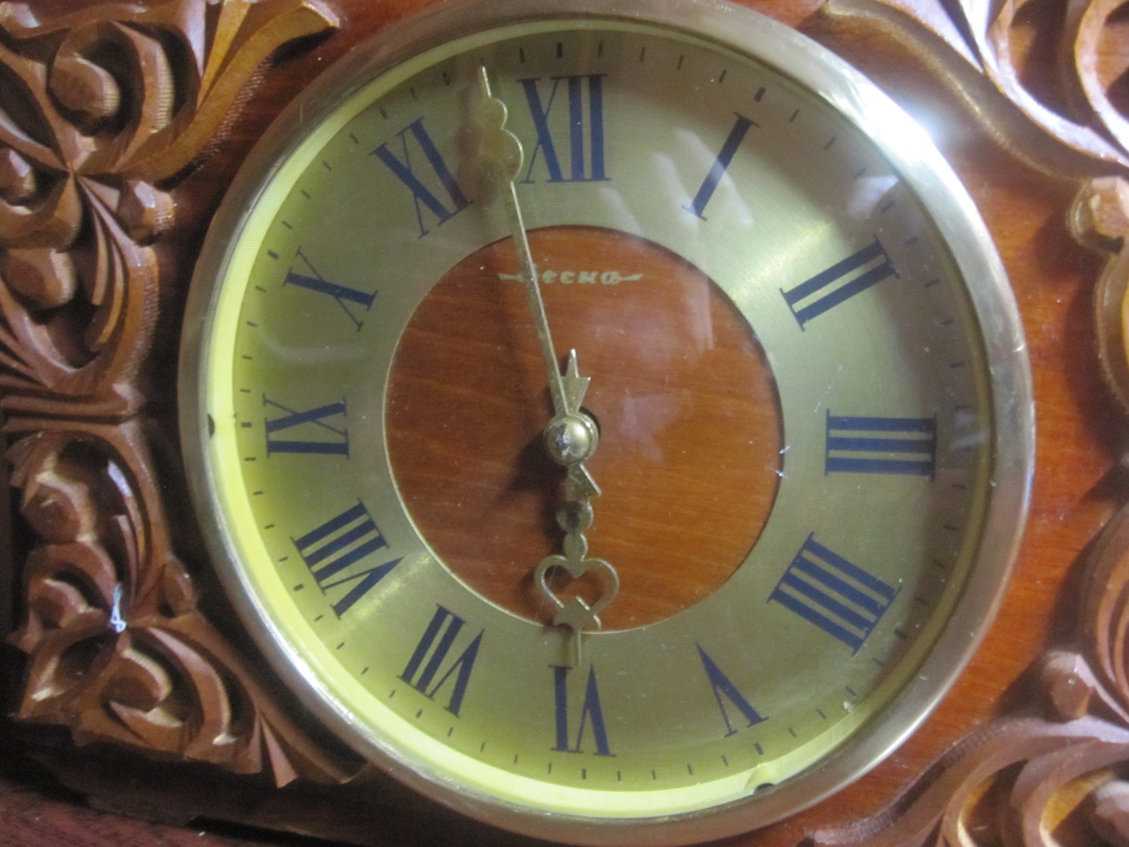 USSR Russian Soviet Clock Vesna Wood Working Wooden - Etsy