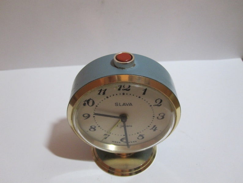 Slava Desk Alarm Clock Vintage Russian Watch Vintage Clock | Etsy
