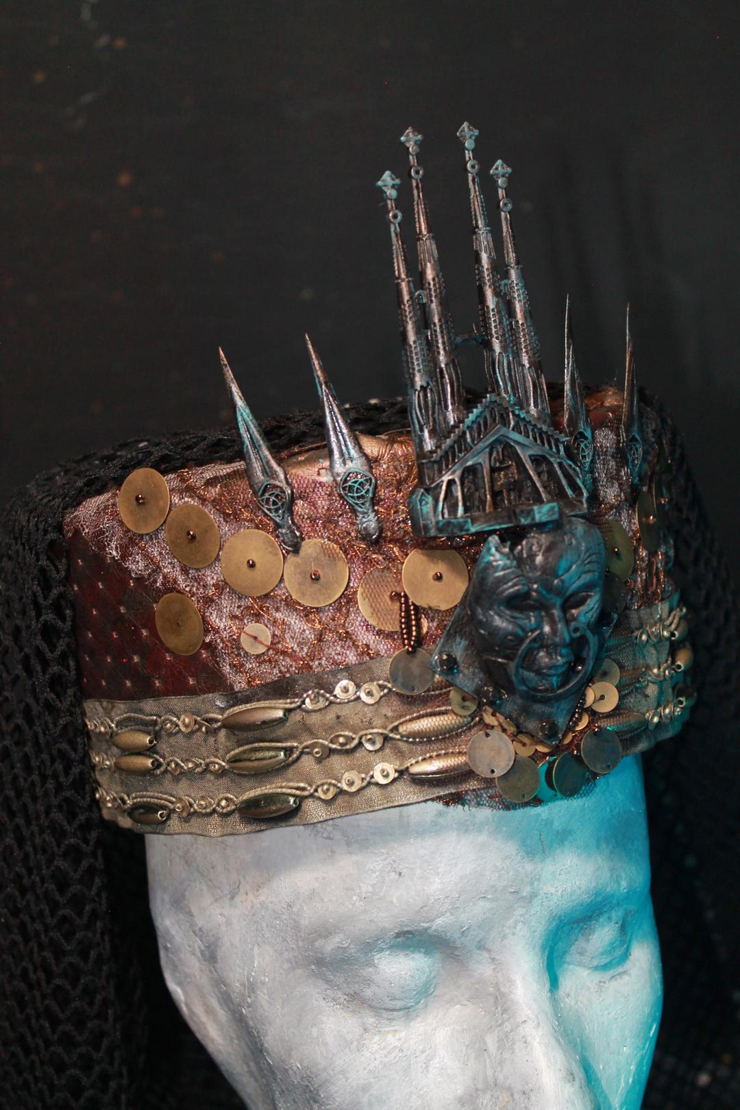 Spiked Gothic Crown: Cosplay Royalty Headpiece - Etsy