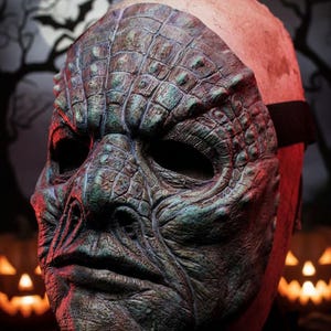 Latex Reptile Mask - Etsy