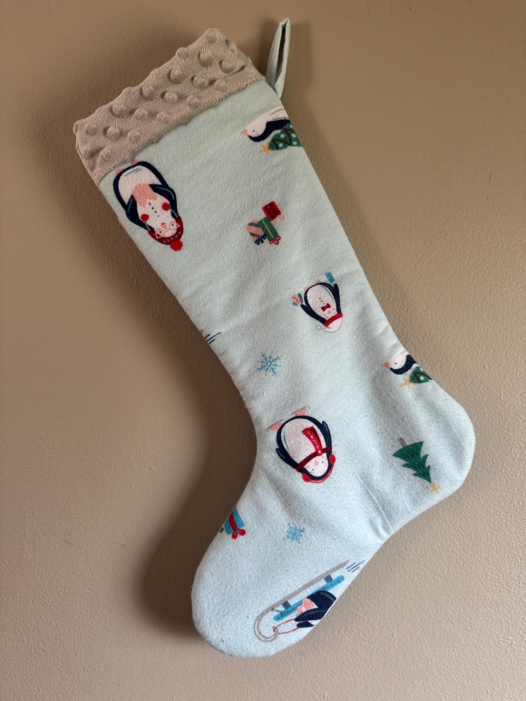 Uh-oh Penguin Holiday Stocking - Etsy