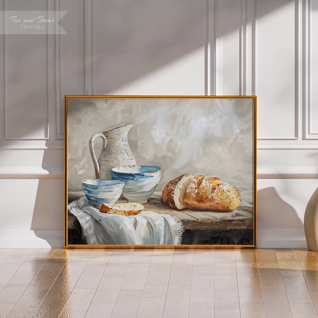 Farmhouse Kitchen Still Life Painting | Wall Art | Oil Painting ...