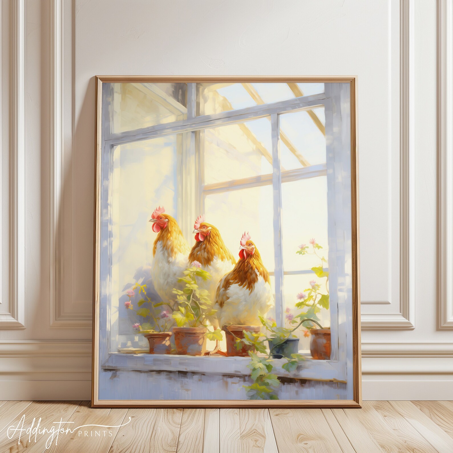 Chicken Wall Art Print | Chicken Print | Bird Art | Farmhouse Wall ...