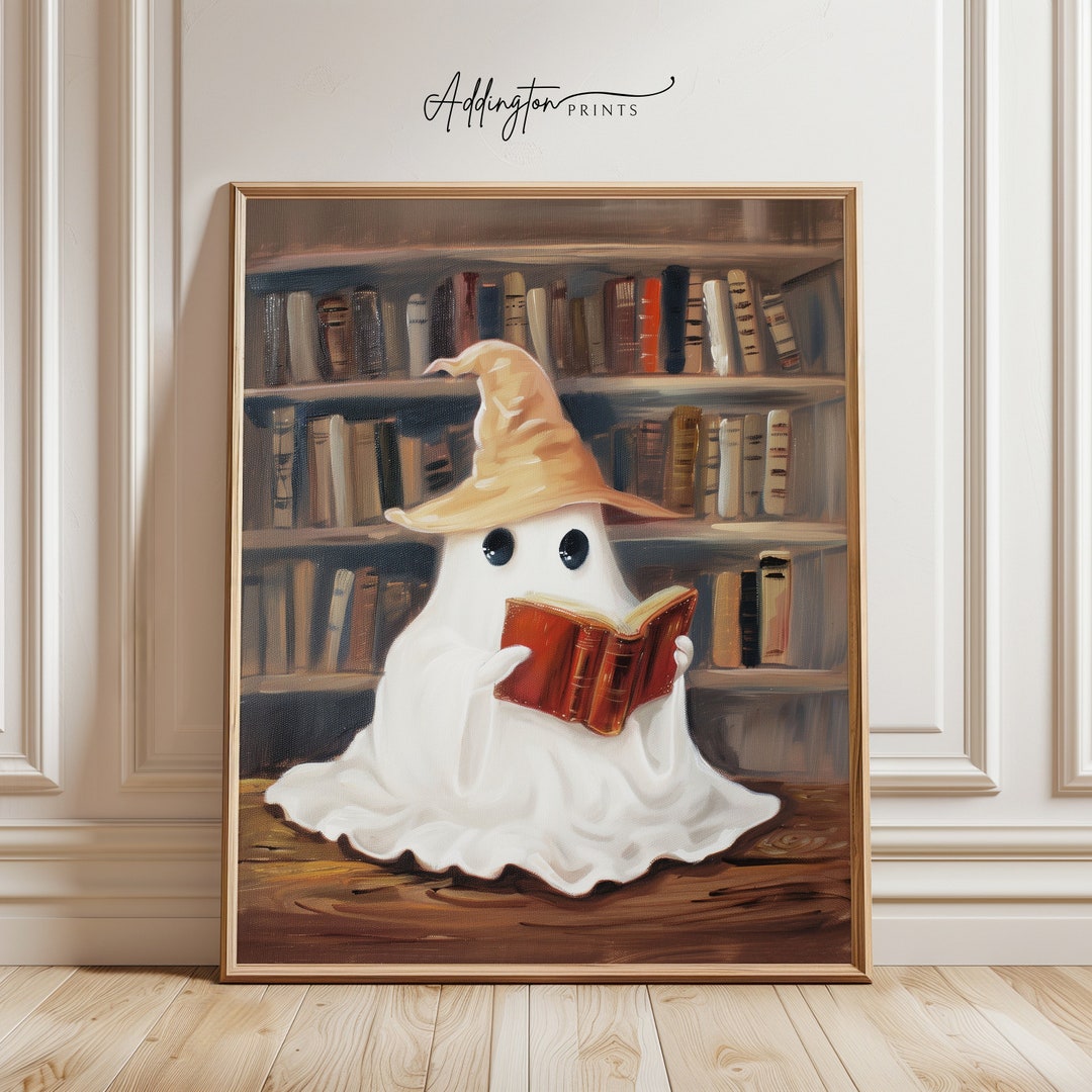 Halloween Decor Ghost Print | Ghost Wall Art | Spooky Halloween Decor ...