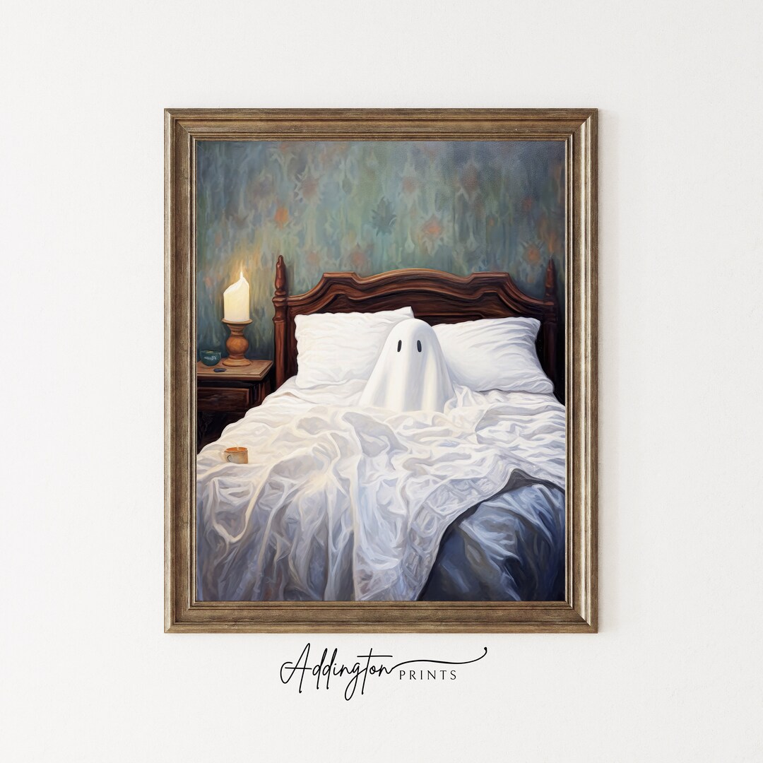 Halloween Decor Ghost Print | Ghost Wall Art | Spooky Halloween Decor ...