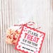 PRINTED It's a Real Treat to Be Your Friend Valentine Tag - Etsy