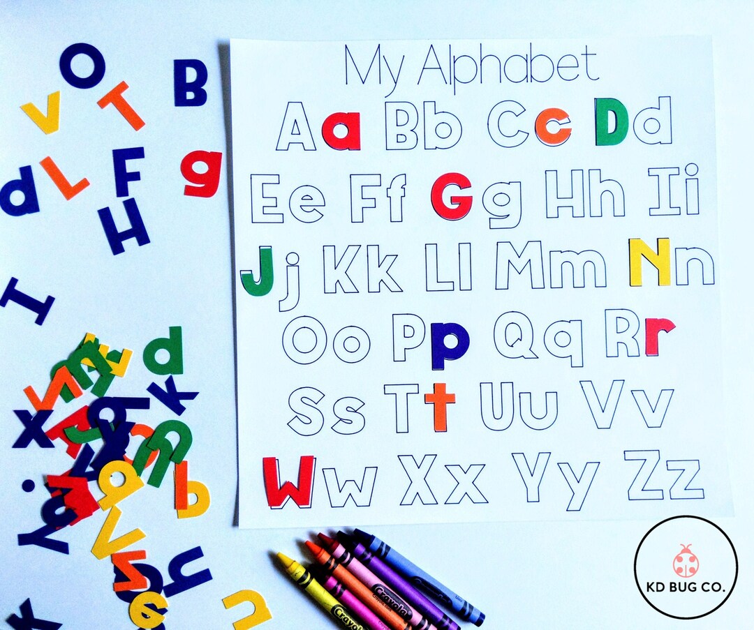 Alphabet Chart With Die Cut Letters - Etsy