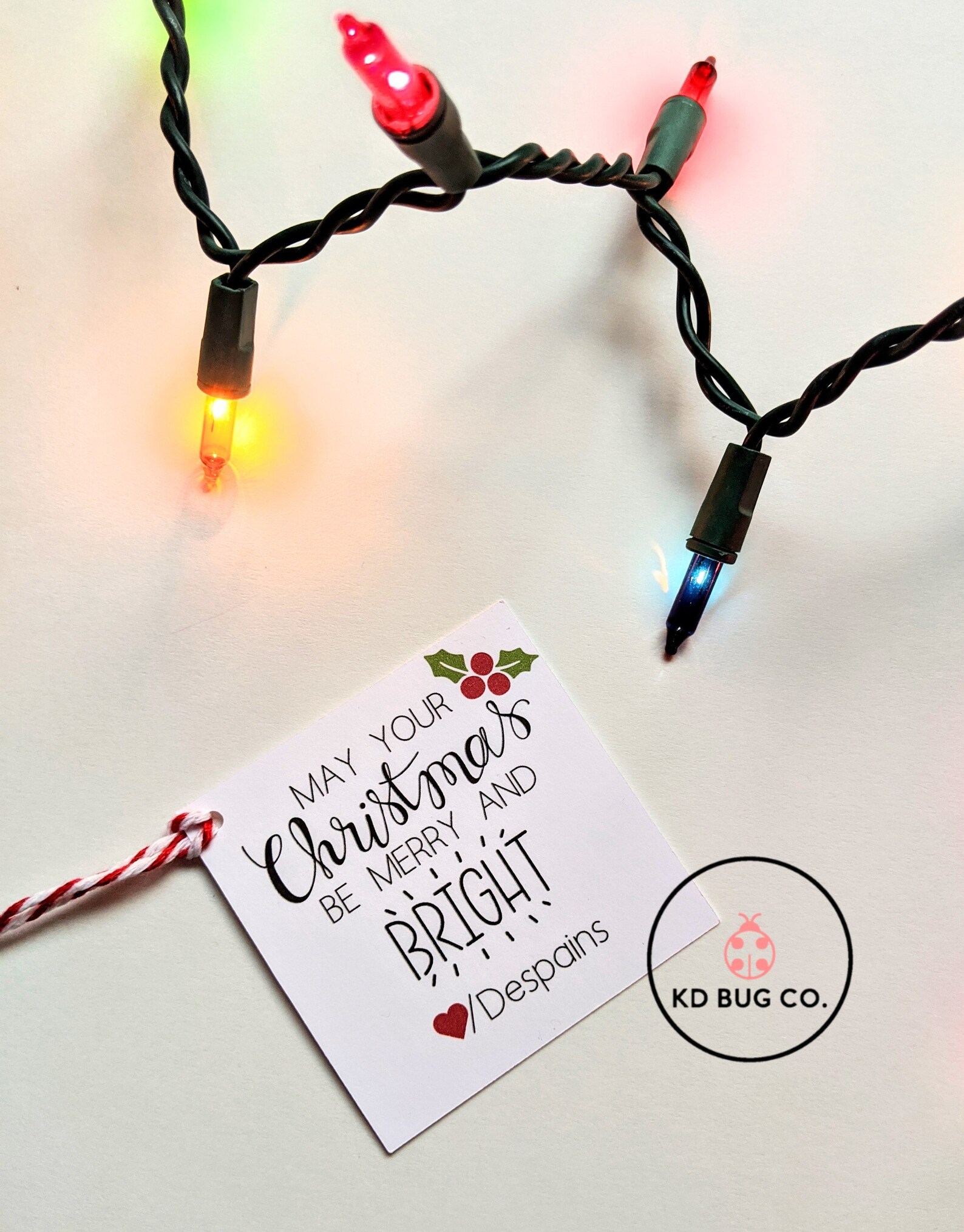 May Your Christmas Be Merry and Bright PRINTED Gift Tags - Etsy