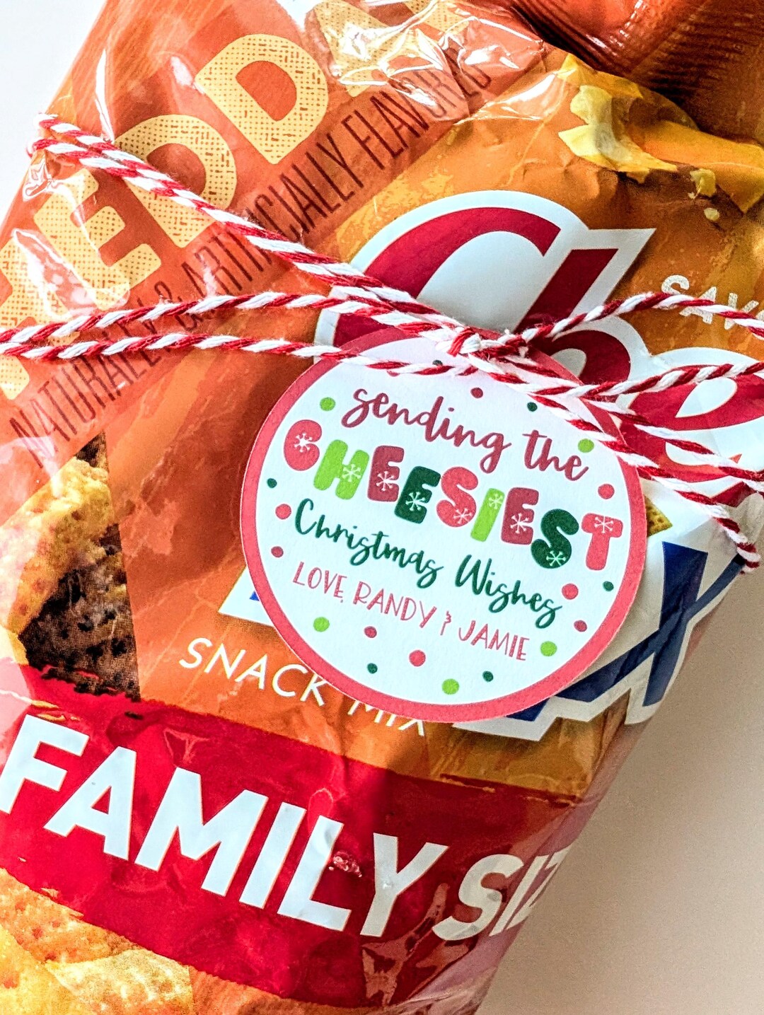 Sending You the Cheesiest Christmas Wishes PRINTED Gift Tag - Etsy
