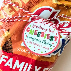 Sending You the Cheesiest Christmas Wishes PRINTED Gift Tag - Etsy