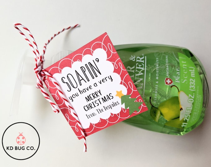 Soapin' You Have a Very Merry Christmas PRINTED Gift Tags - Etsy