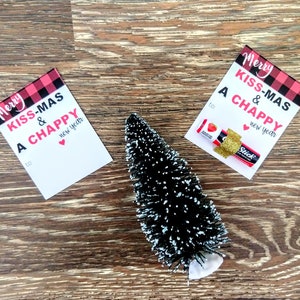 Merry Kiss-mas Chapstick Gift or Tag - Etsy